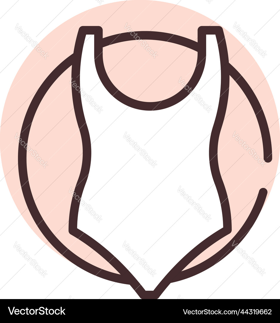 Pool and beach swimming suit on white background Vector Image