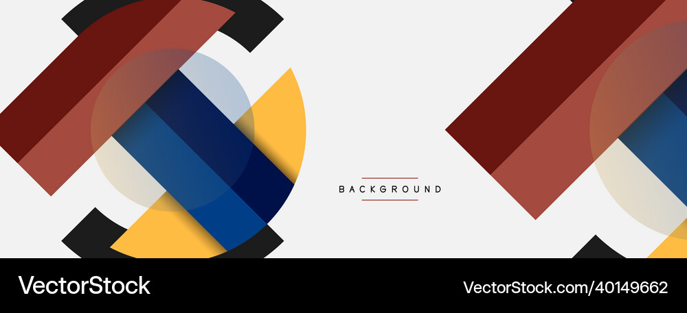 Round geometric shapes lines and circles Vector Image