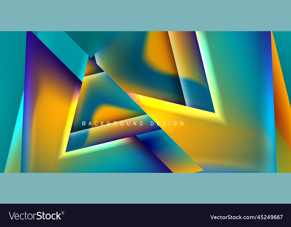 Abstract background with overlapping triangles Vector Image