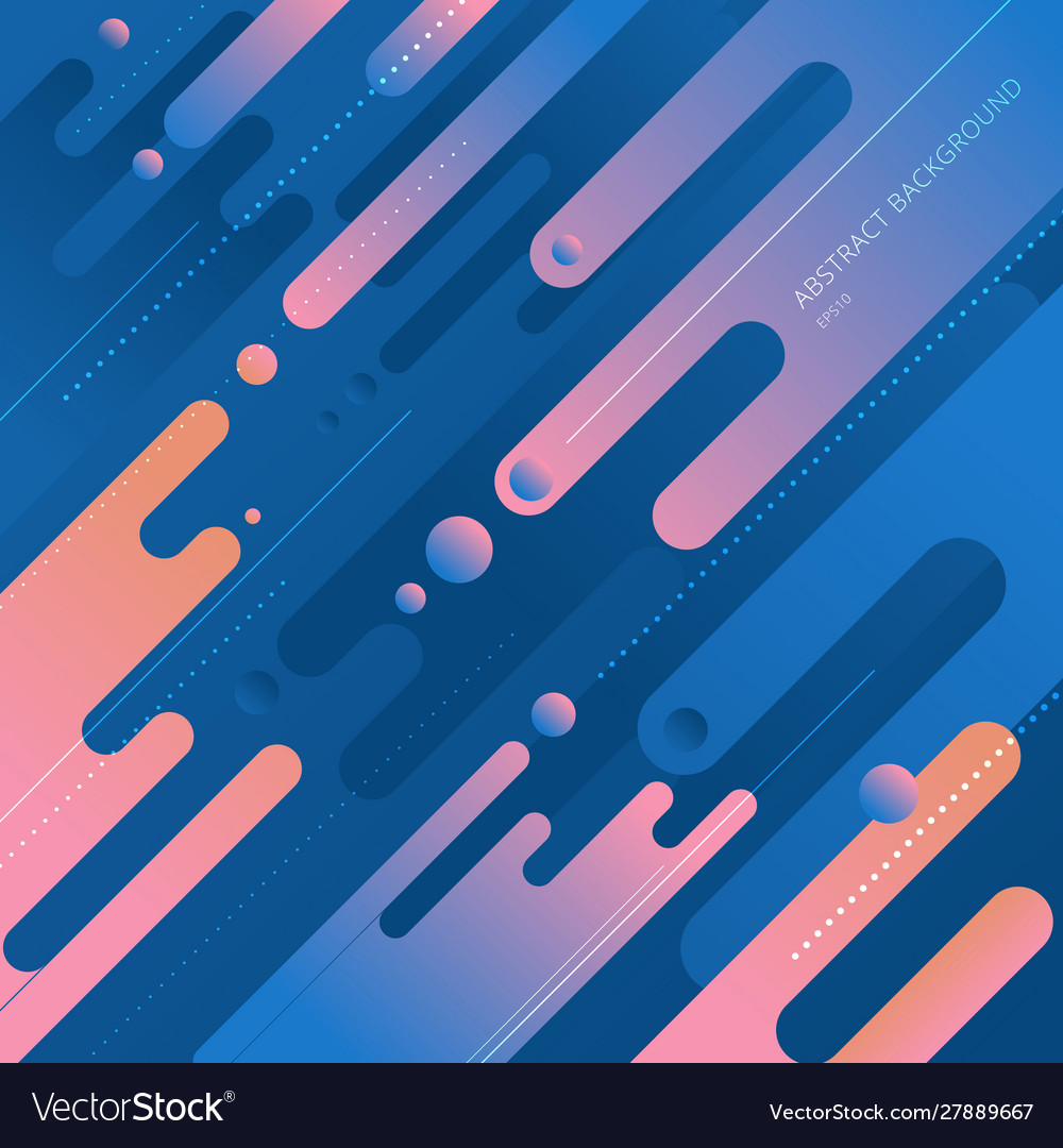 Abstract dynamic composition made various Vector Image