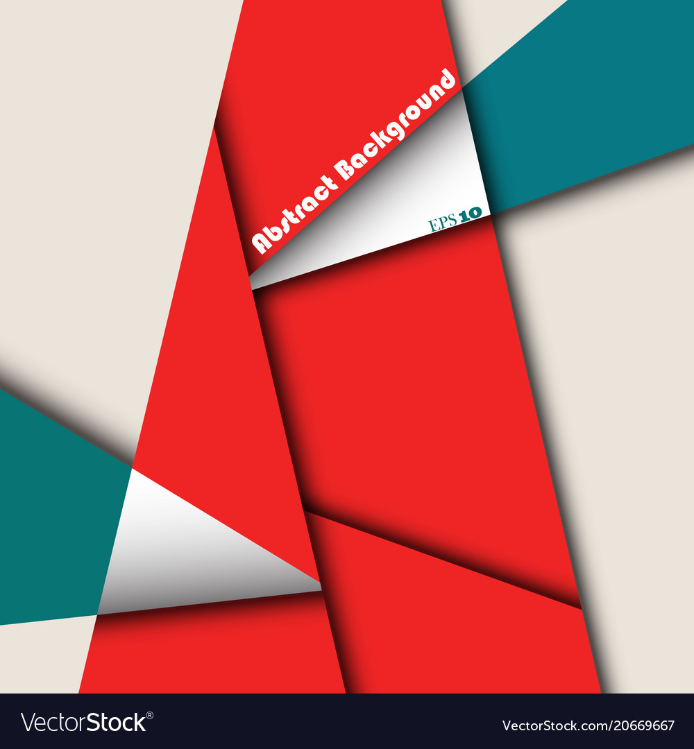 Abstract retro geometric colorful design Vector Image