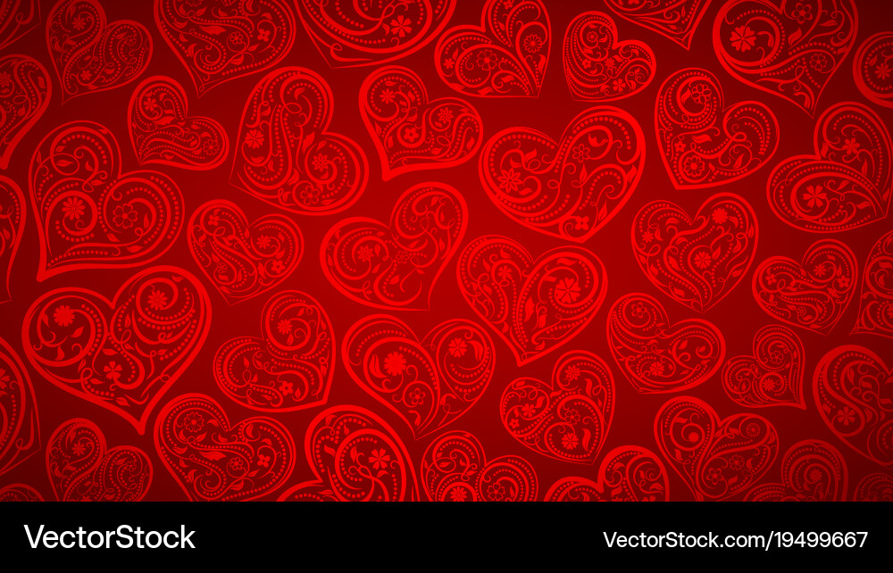 Background of big hearts Royalty Free Vector Image
