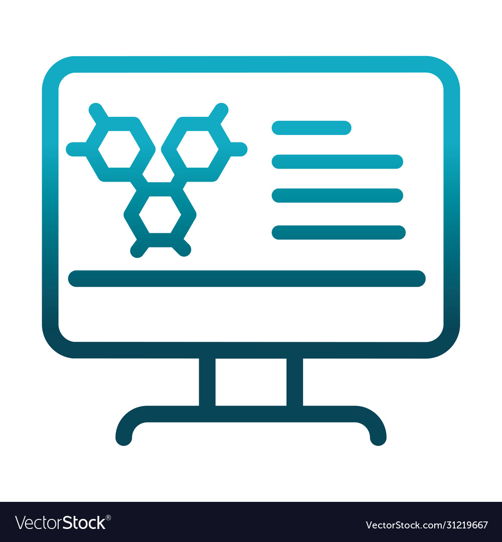 Computer technology molecule laboratory science Vector Image