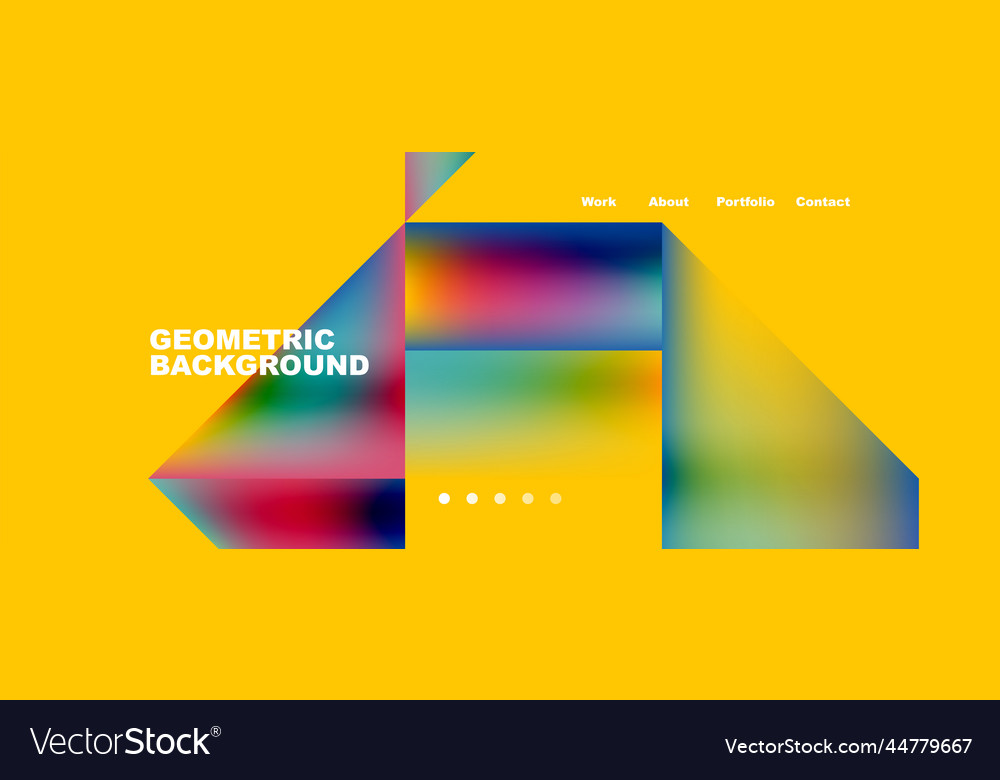 Dynamic lines triangles rectangles geometric Vector Image