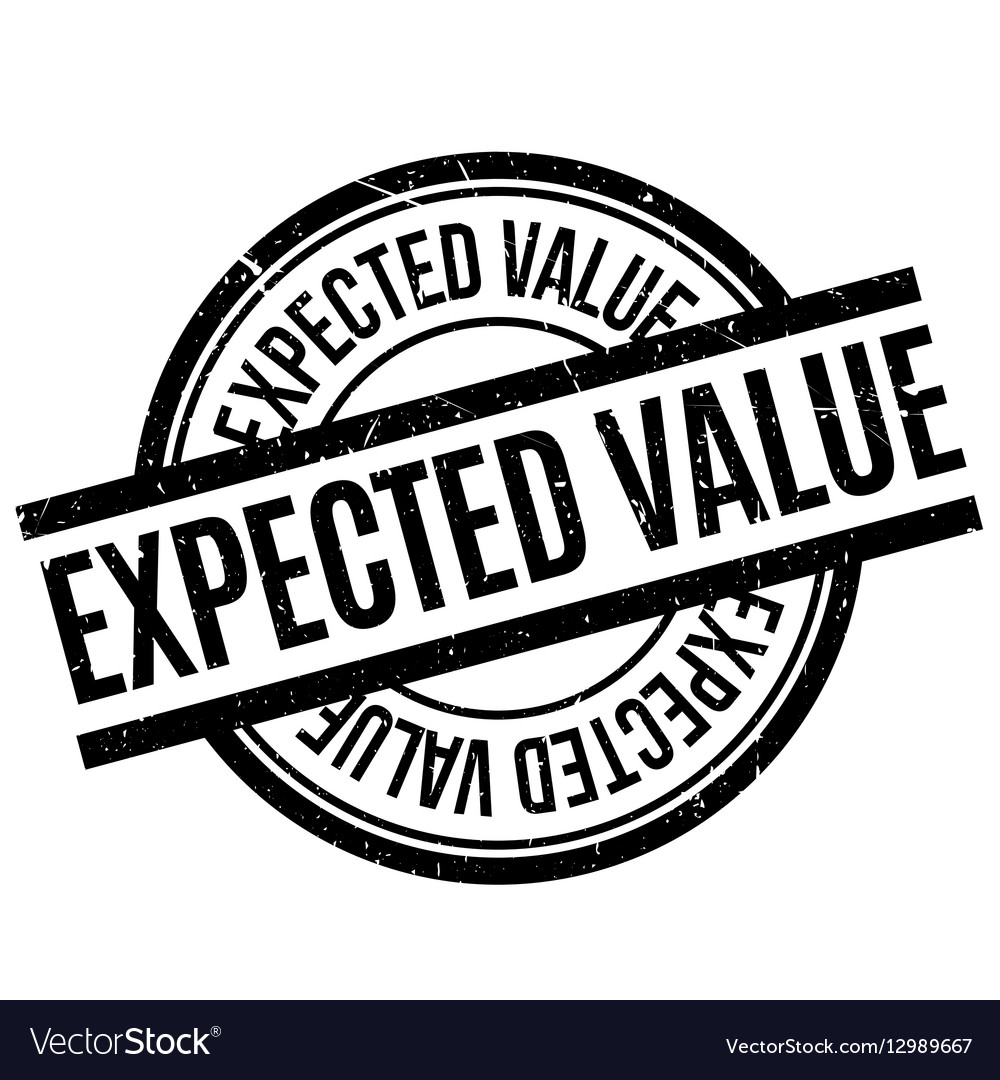 Expected value rubber stamp Royalty Free Vector Image