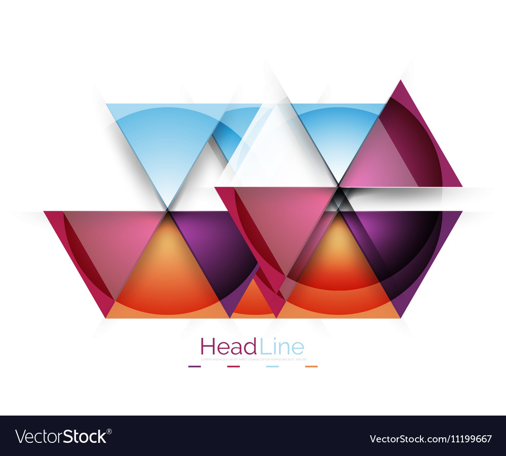 Triangle abstract background Royalty Free Vector Image