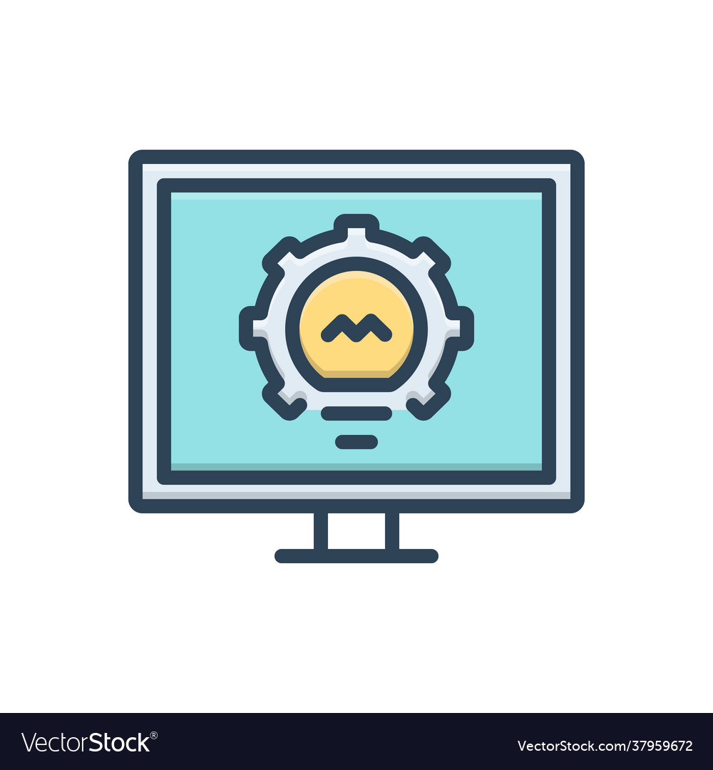 Monitoring Royalty Free Vector Image - VectorStock