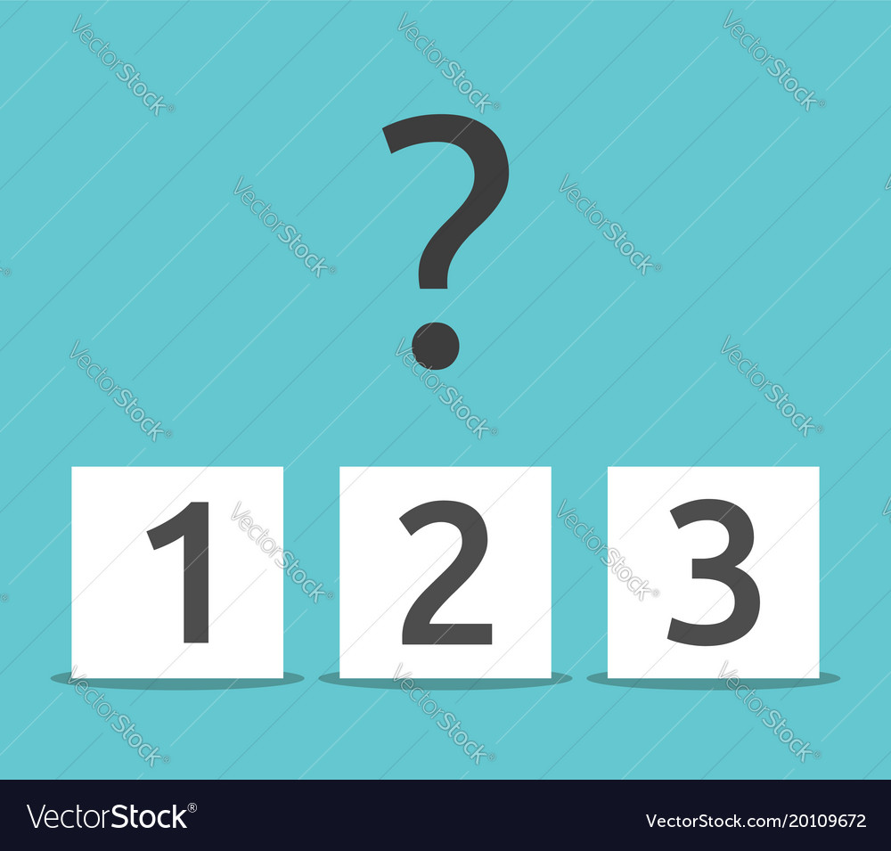Three boxes choice concept Royalty Free Vector Image