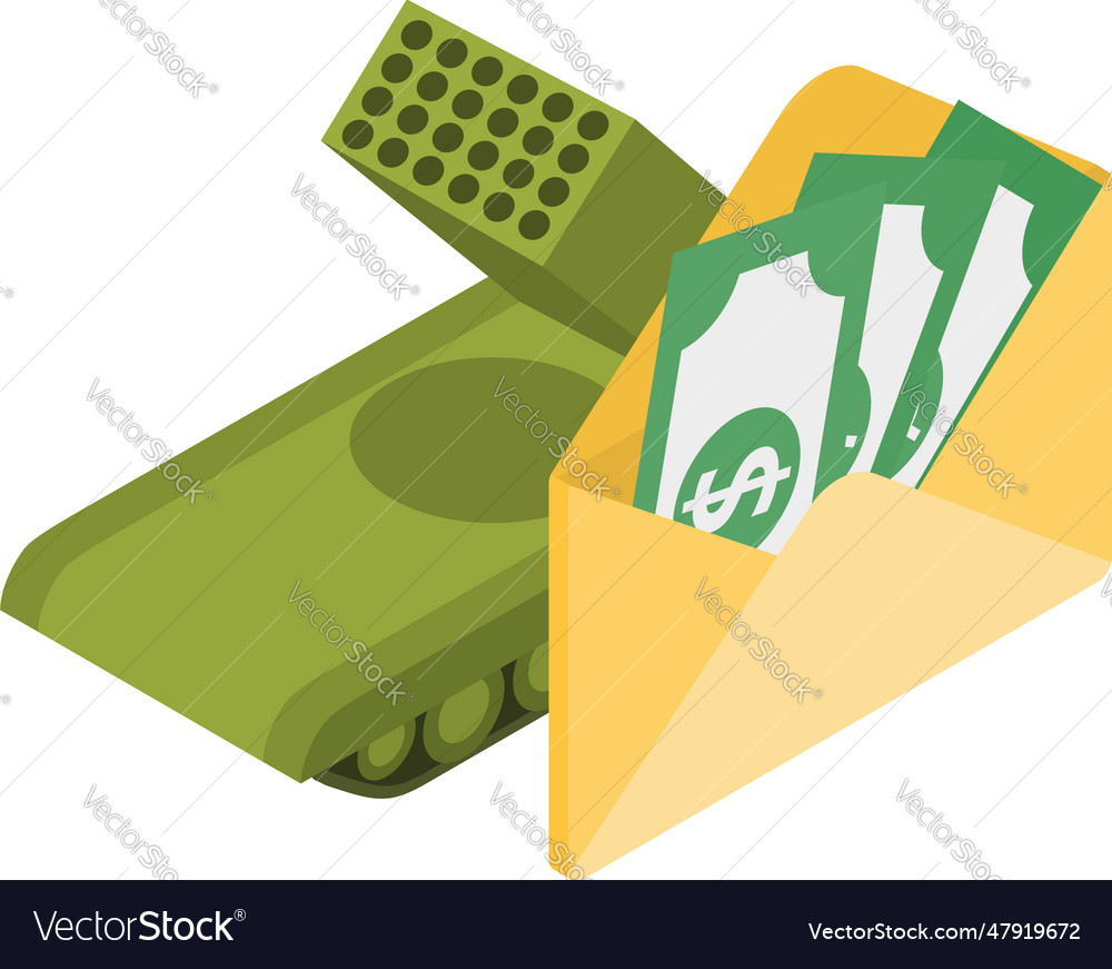 War technology icon isometric multiple Royalty Free Vector