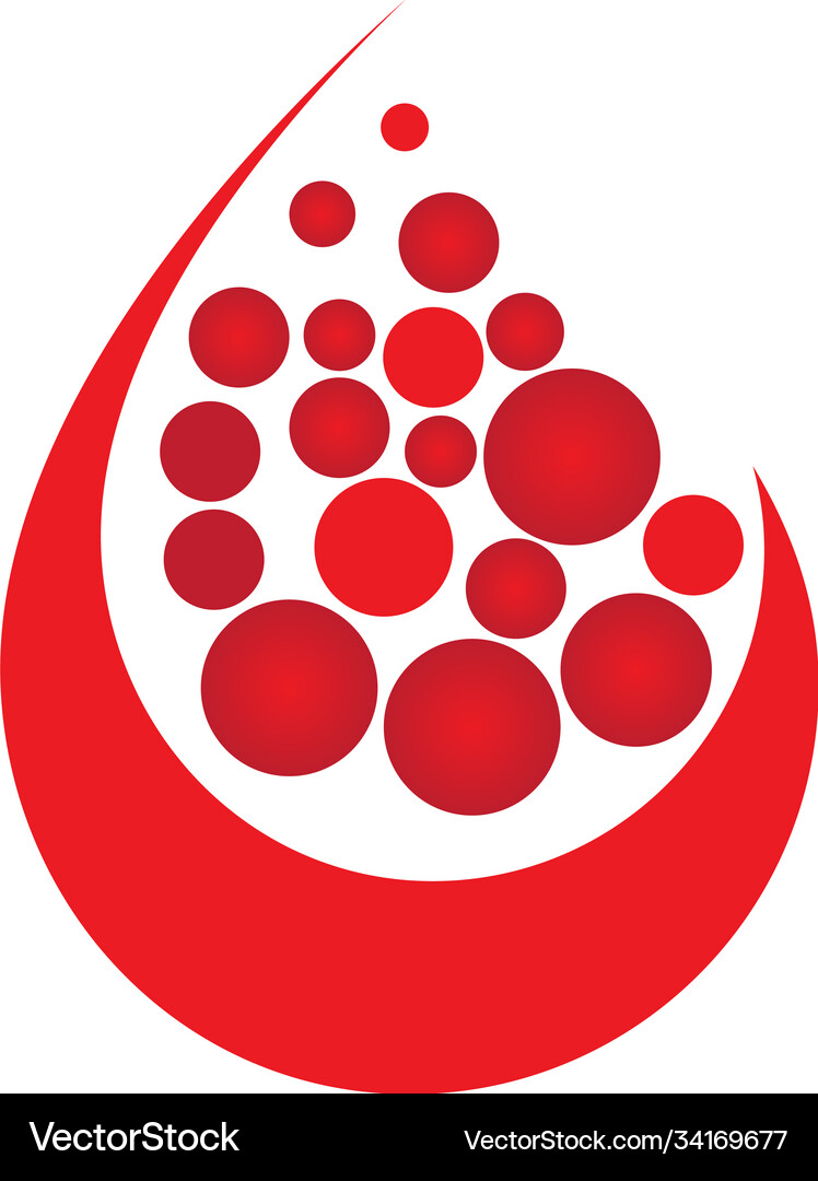 Blood logo Royalty Free Vector Image - VectorStock