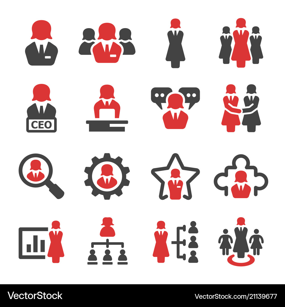 Businesswoman icon Royalty Free Vector Image - VectorStock