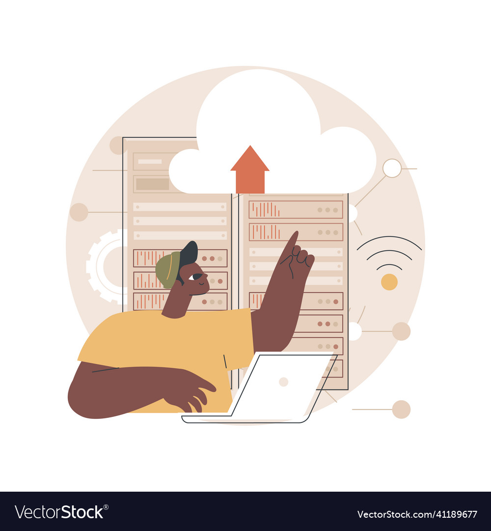 Edge computing abstract concept Royalty Free Vector Image