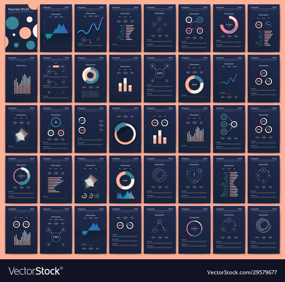 Modern infographic elements for business Vector Image