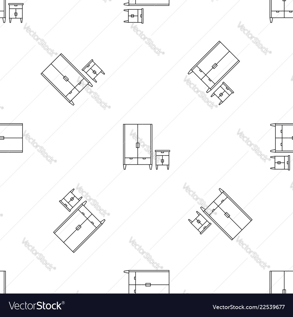 Wardrobe pattern seamless Royalty Free Vector Image