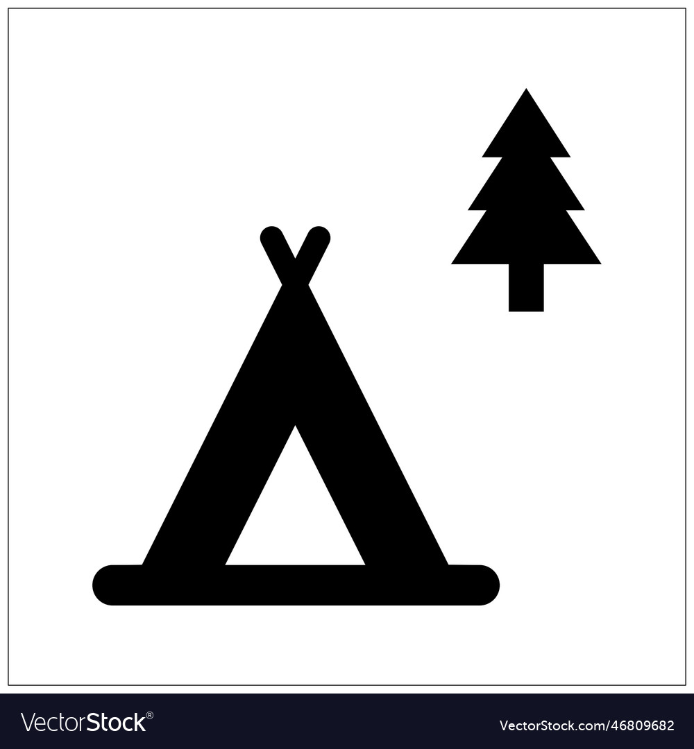 Camping Royalty Free Vector Image - VectorStock