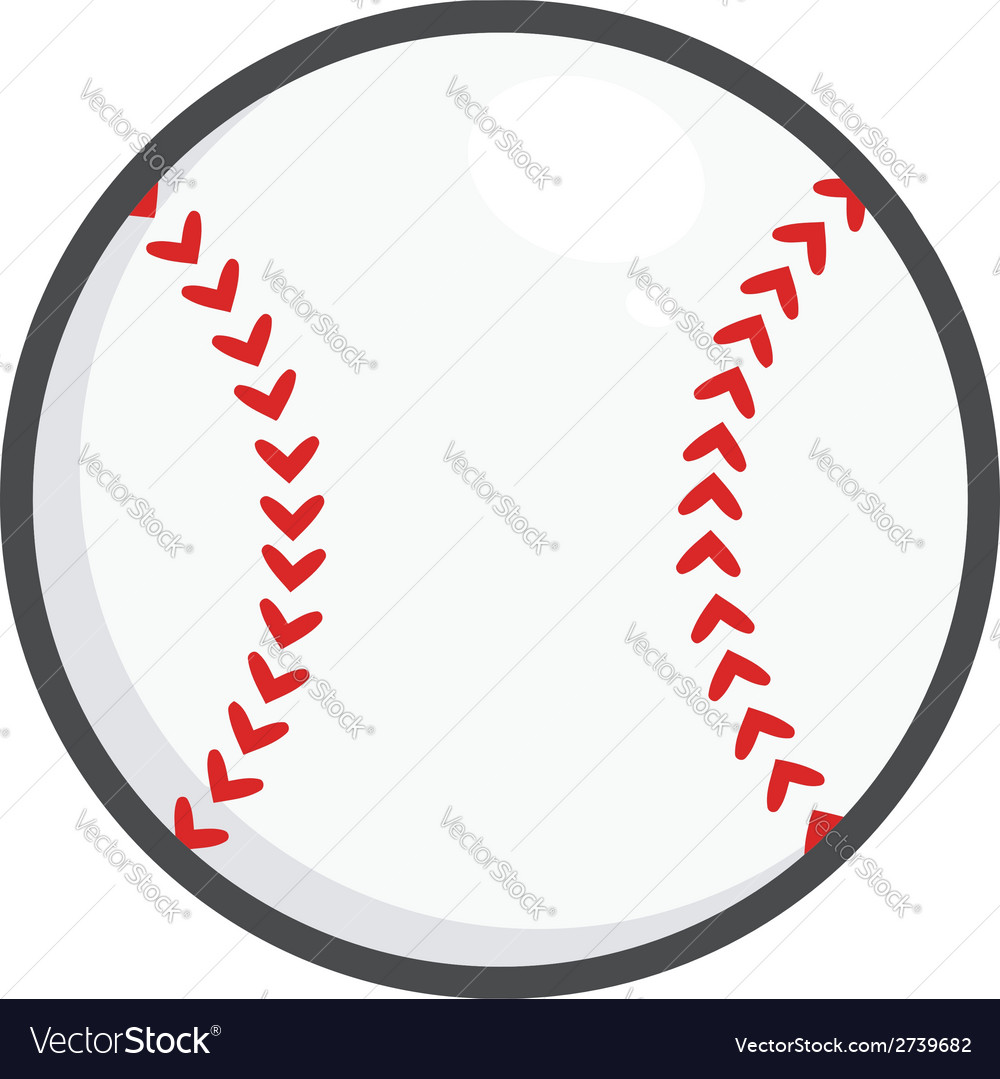 Cartoon baseball design elements Royalty Free Vector Image