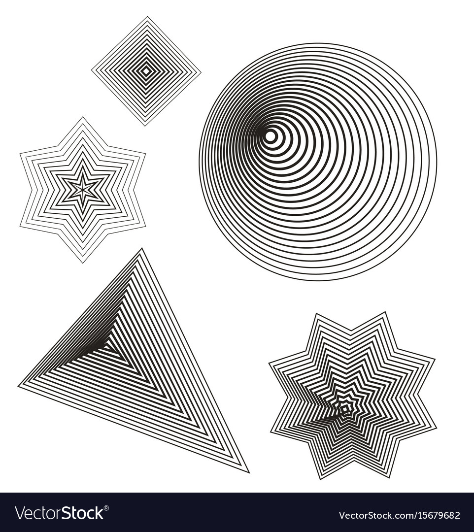 Lines shape Royalty Free Vector Image - VectorStock