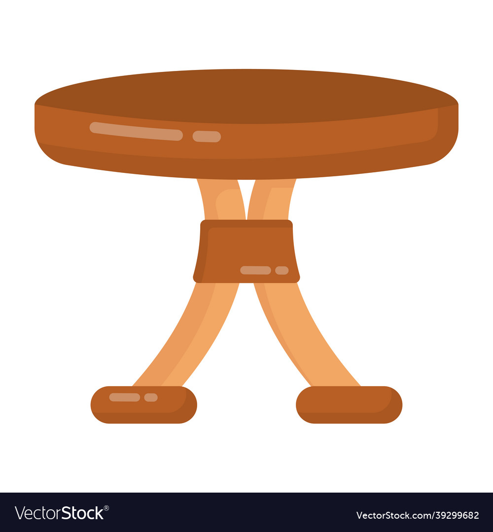 Round table Royalty Free Vector Image - VectorStock