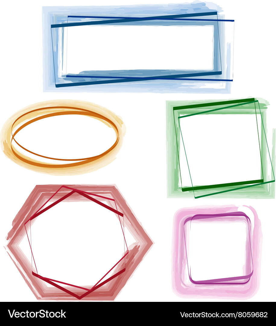 Set of frames Royalty Free Vector Image - VectorStock