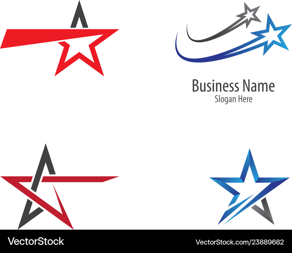 Star logo template design Royalty Free Vector Image