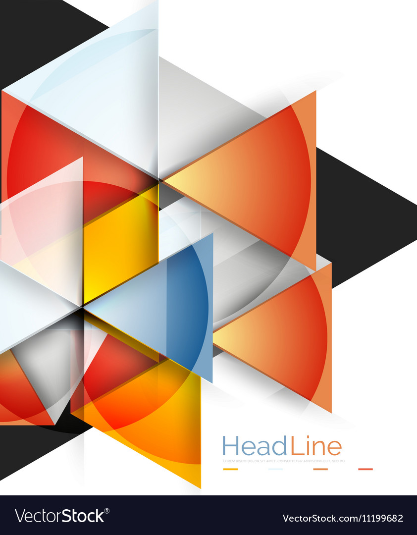 Triangle abstract background Royalty Free Vector Image