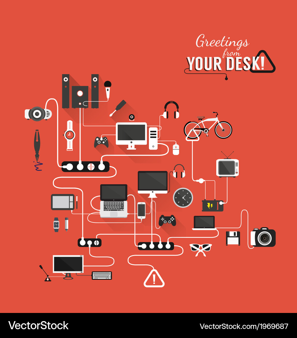 Color icons in minimal style Royalty Free Vector Image