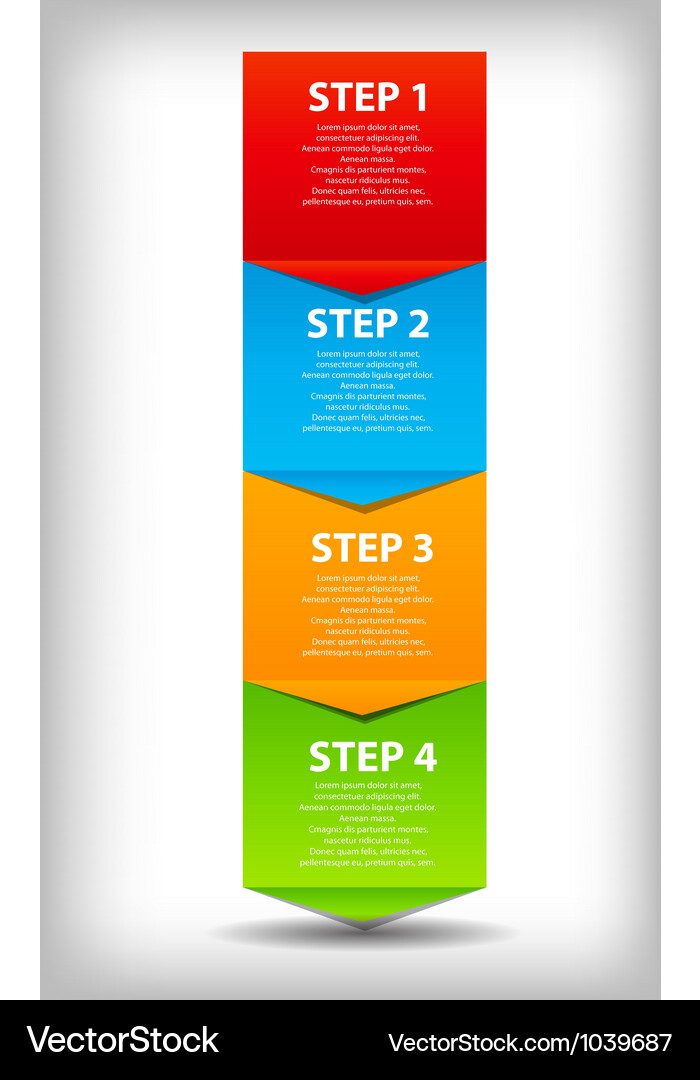 Concept of business process improvements chart Vector Image