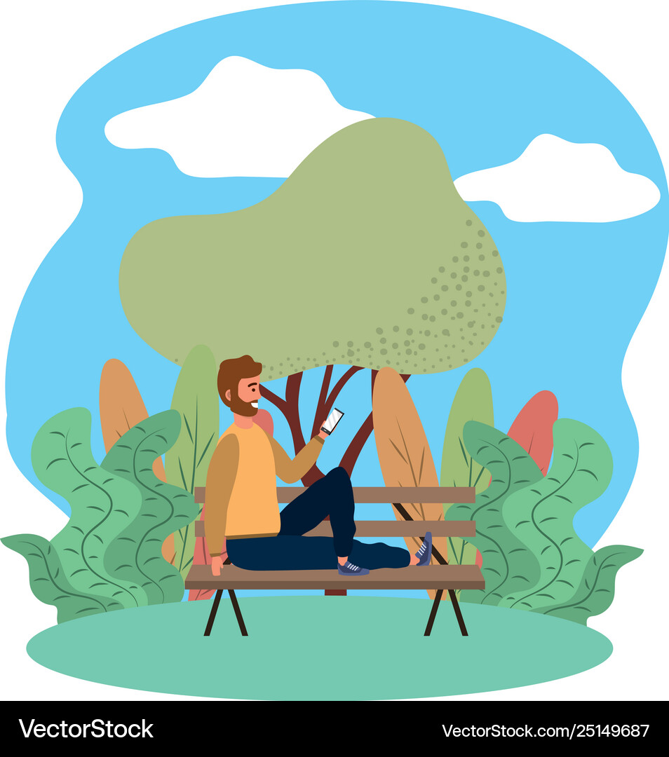 Millennial person stylish outfit background frame Vector Image