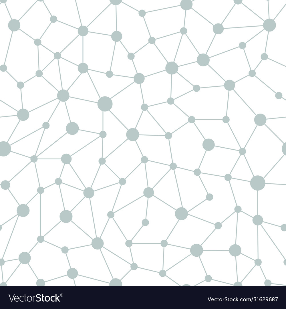 Neural network seamless pattern Royalty Free Vector Image