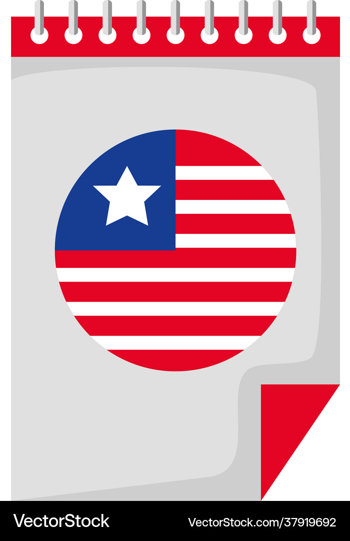 American calendar 4 jluly Royalty Free Vector Image