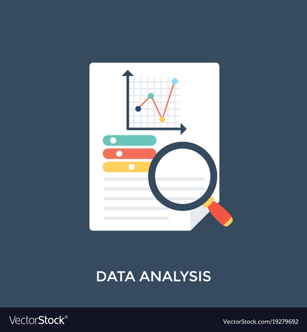 Data analysis Royalty Free Vector Image - VectorStock