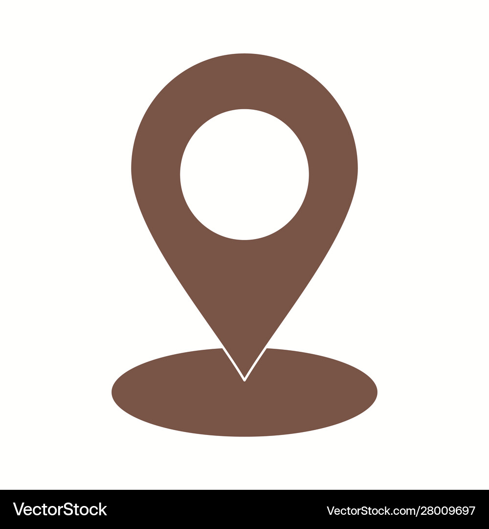 Beautiful marker glyph icon Royalty Free Vector Image