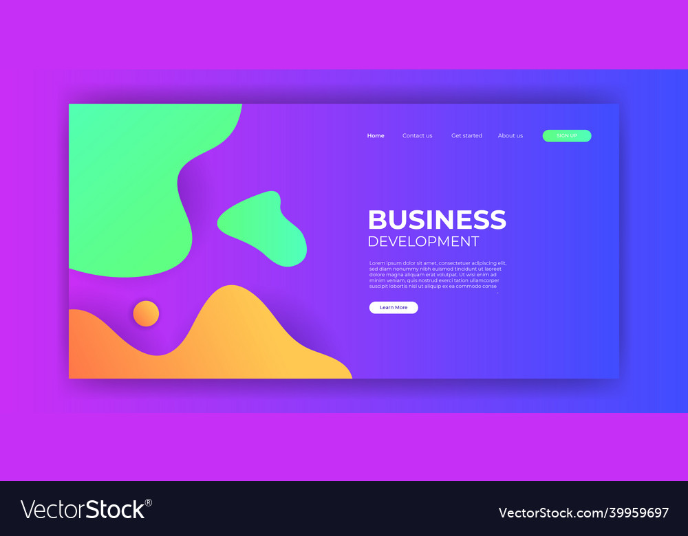 Landing pages templates set for marketing modern Vector Image