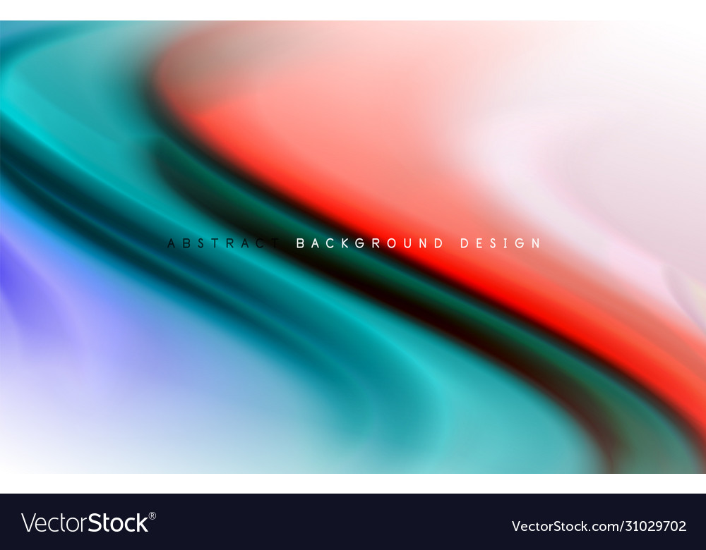 Abstract background - fluid color gradient waves Vector Image