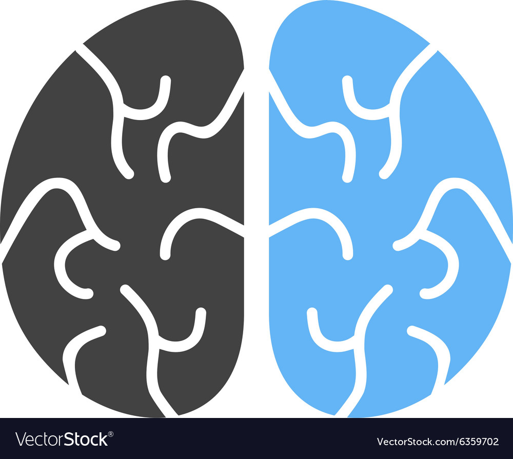 Brain Head Royalty Free Vector Image - VectorStock