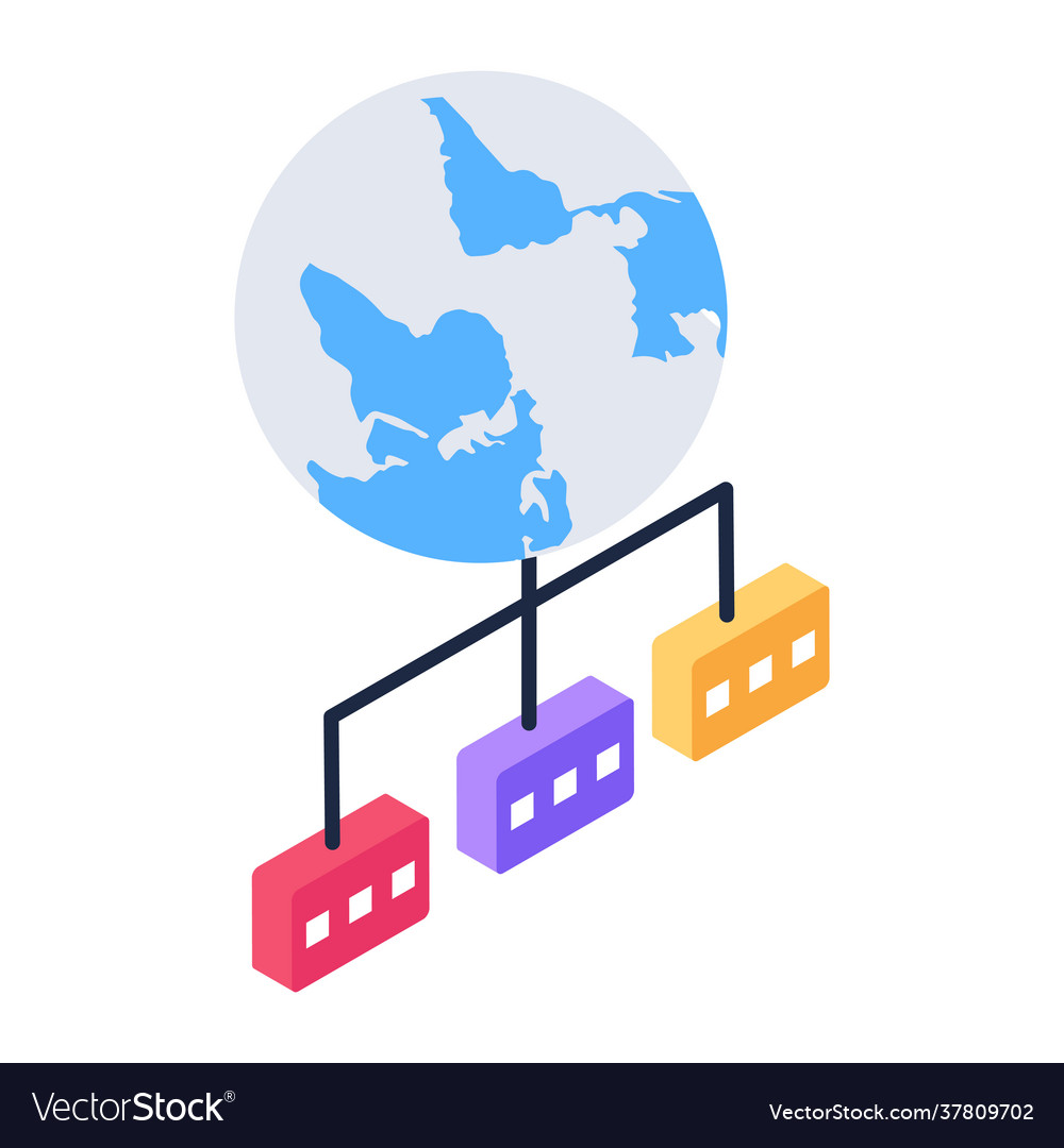 Global network Royalty Free Vector Image - VectorStock
