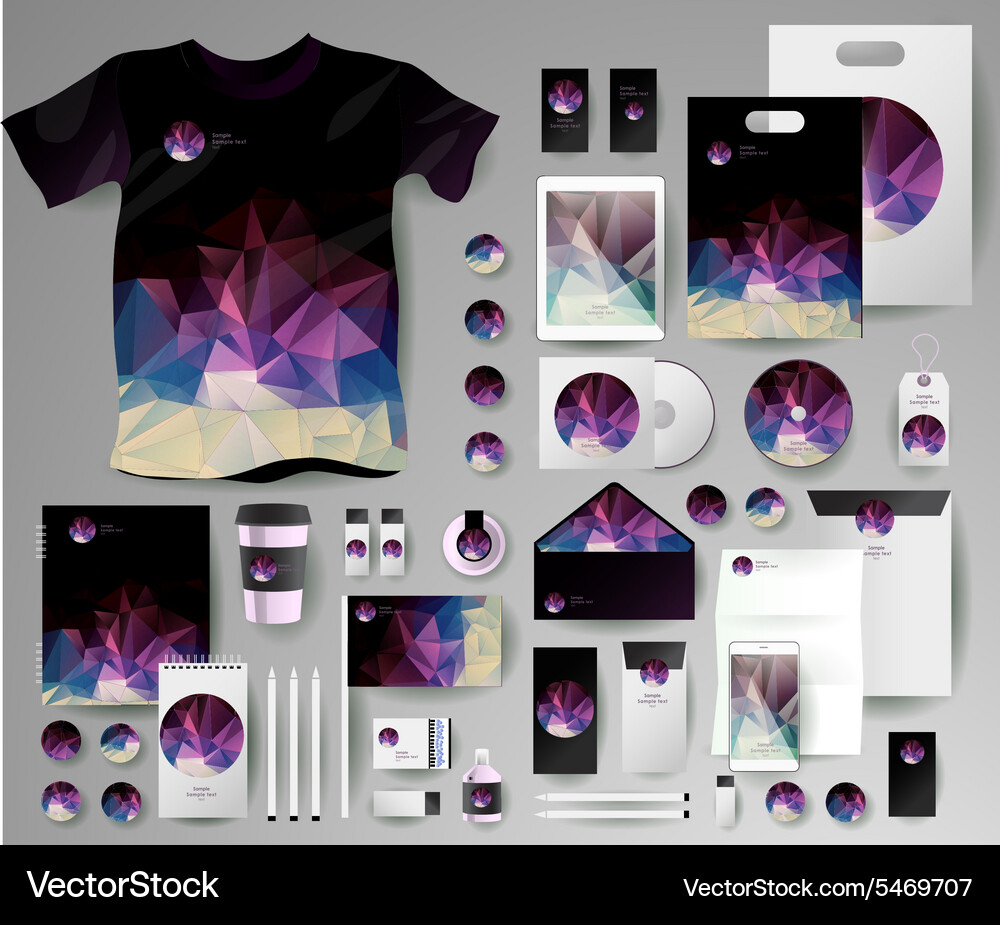 Abstract business set corporate identity Vector Image