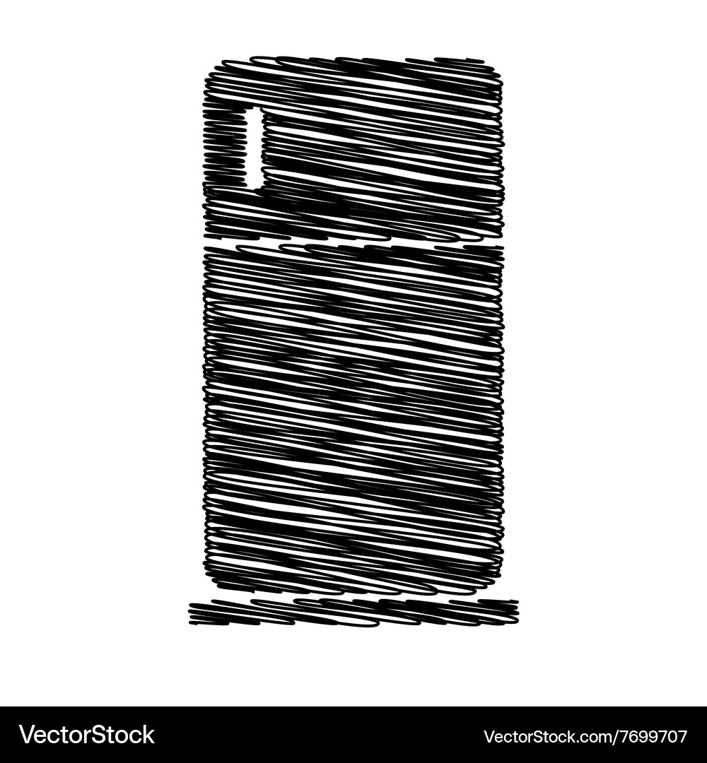 Black icon with scribble effect Royalty Free Vector Image