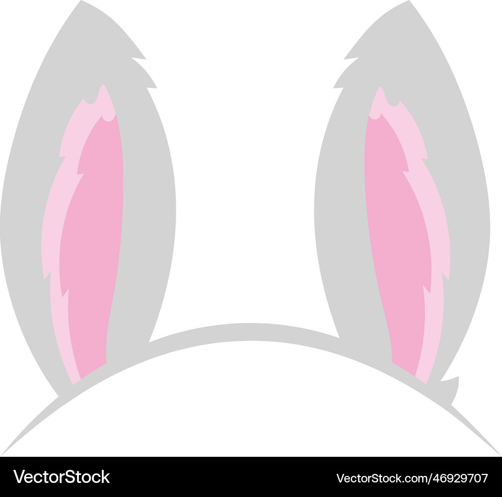 Isolated colored pair of rabbit ears Royalty Free Vector