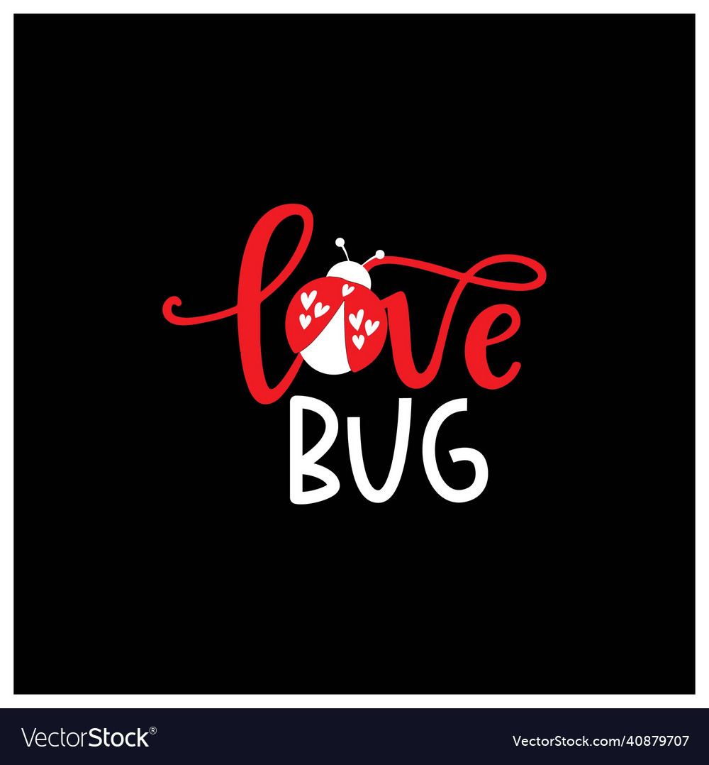 Love bug Royalty Free Vector Image - VectorStock