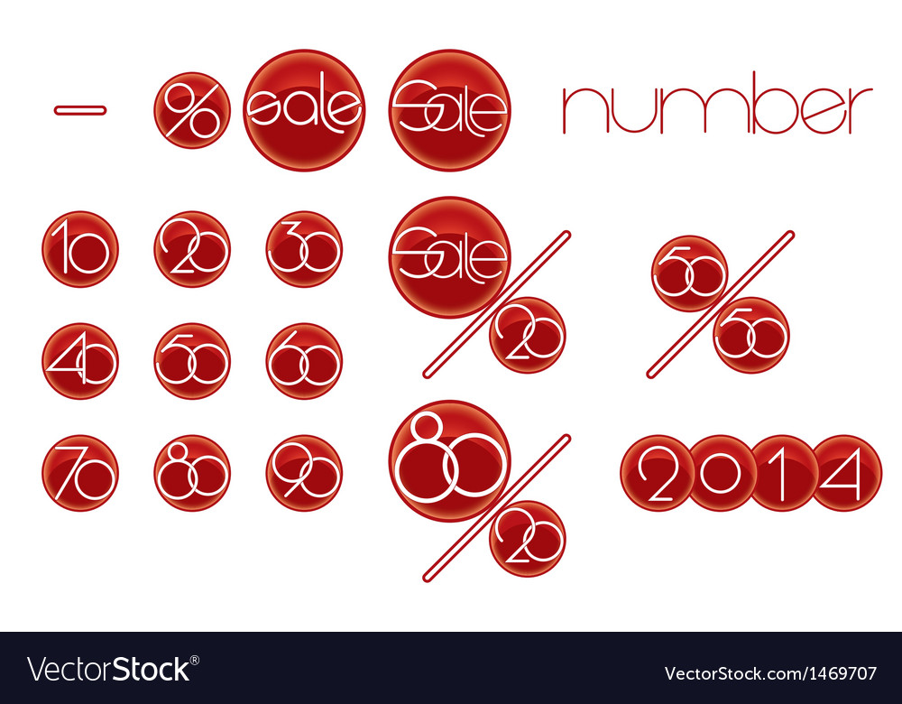 Number Royalty Free Vector Image - VectorStock
