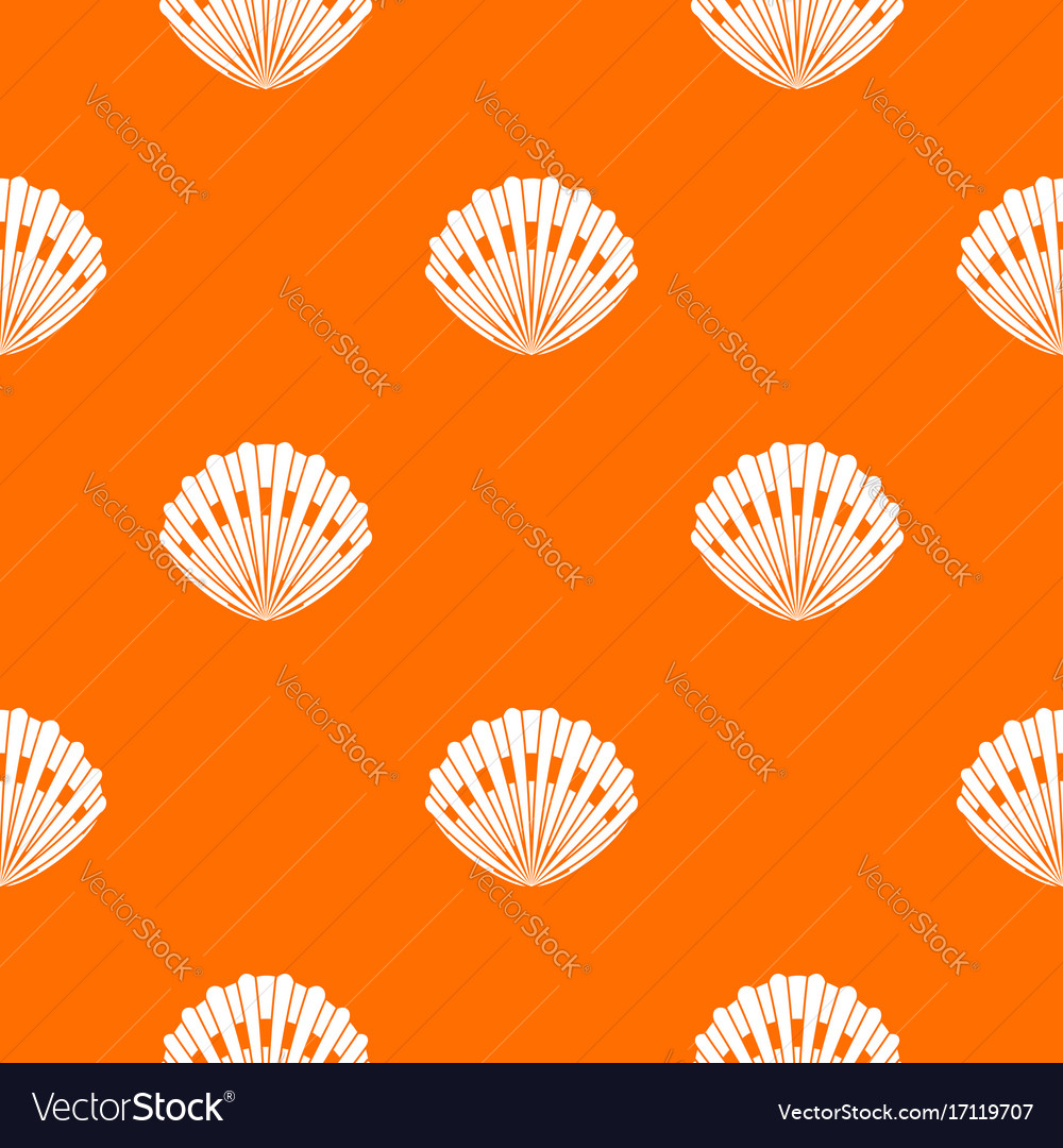 Pearl shell pattern seamless Royalty Free Vector Image