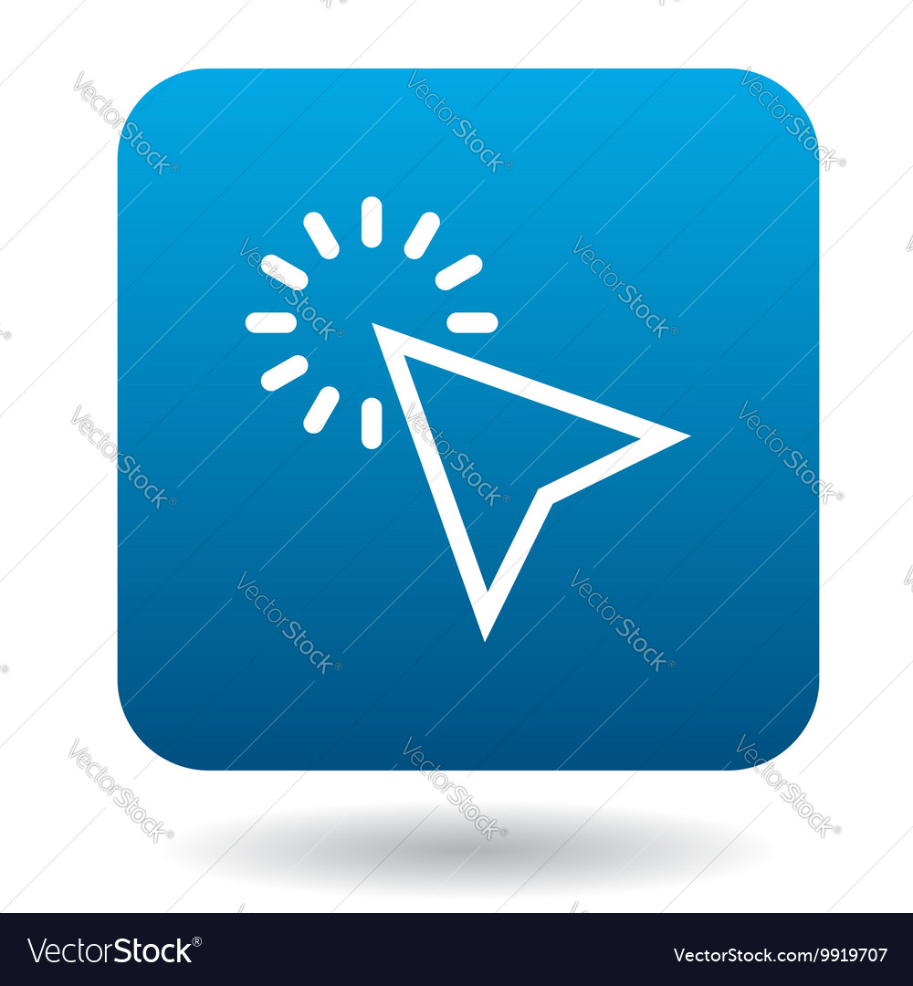 Pointer cursor icon simple style Royalty Free Vector Image