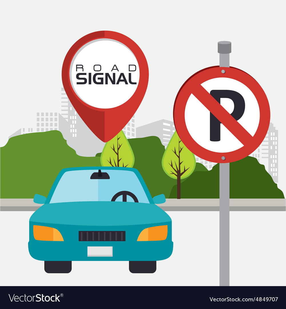 Road signs Royalty Free Vector Image - VectorStock