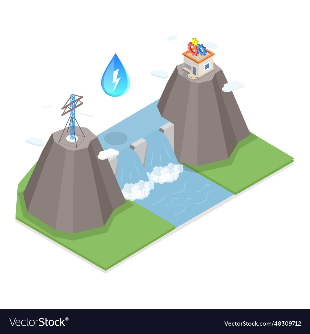 3d isometric flat of Royalty Free Vector Image