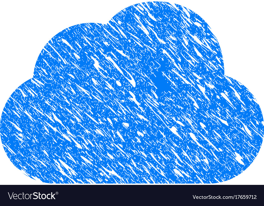 Cloud grunge icon Royalty Free Vector Image - VectorStock Cloud grunge icon Royalty Free Vector Image - VectorStock