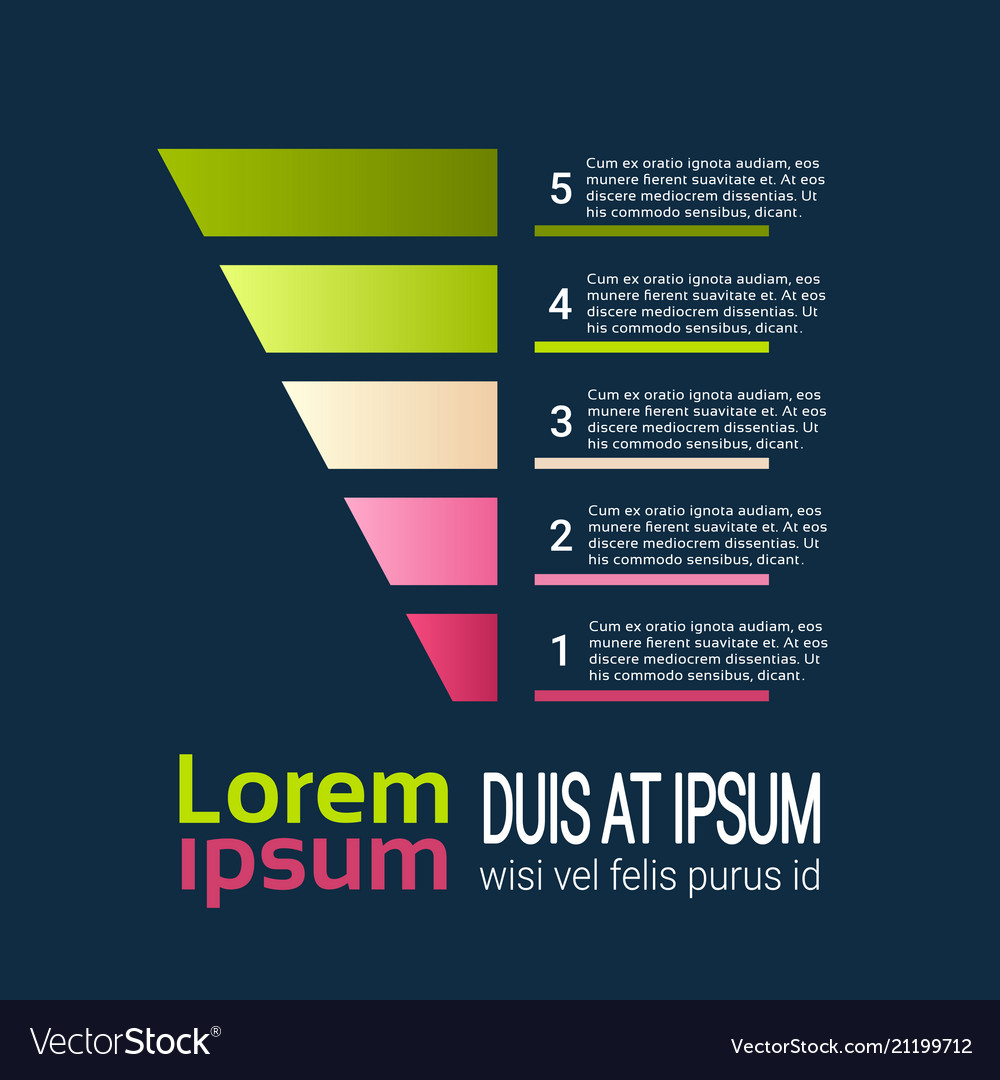 Process Flow Timeline Charts Royalty Free Vector Image