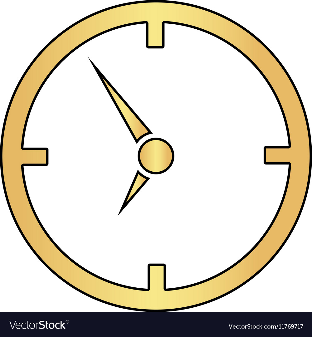 Clock computer symbol Royalty Free Vector Image