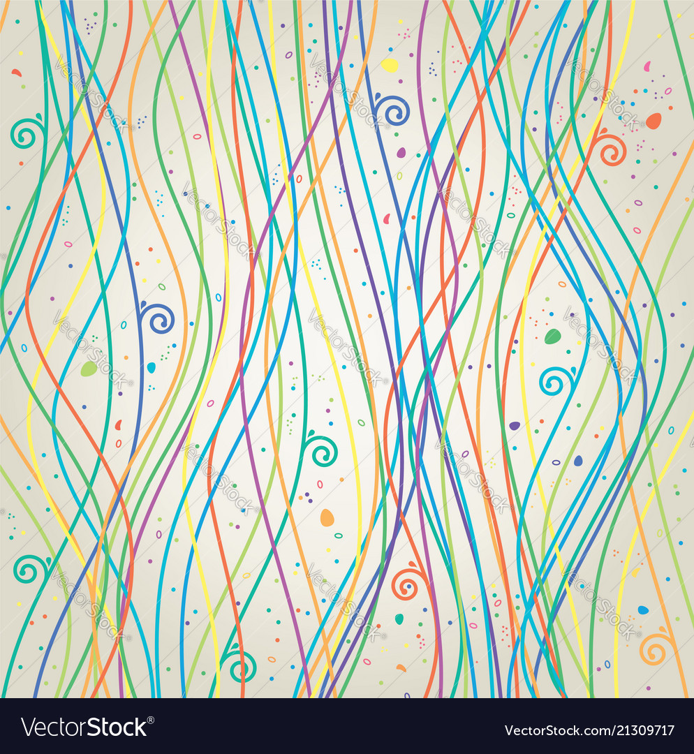 Colorful lines Royalty Free Vector Image - VectorStock