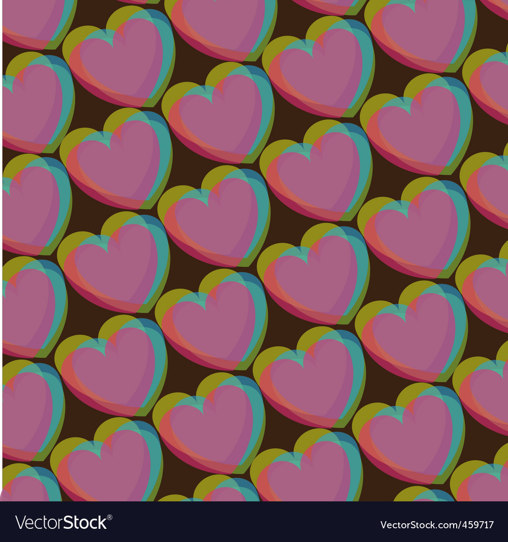 Valentines heart pattern Royalty Free Vector Image